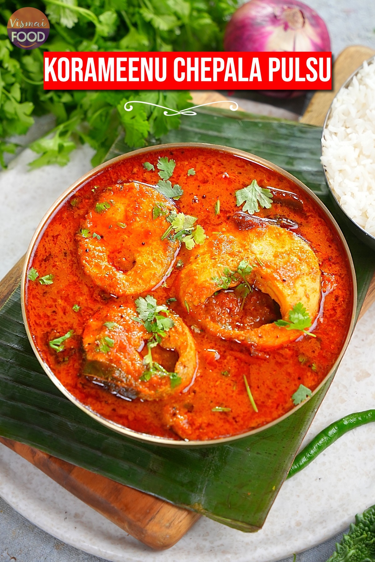 Authentic Korameenu Chepala Pulusu Recipe | Fish Pulusu Recipe | Vismai ...