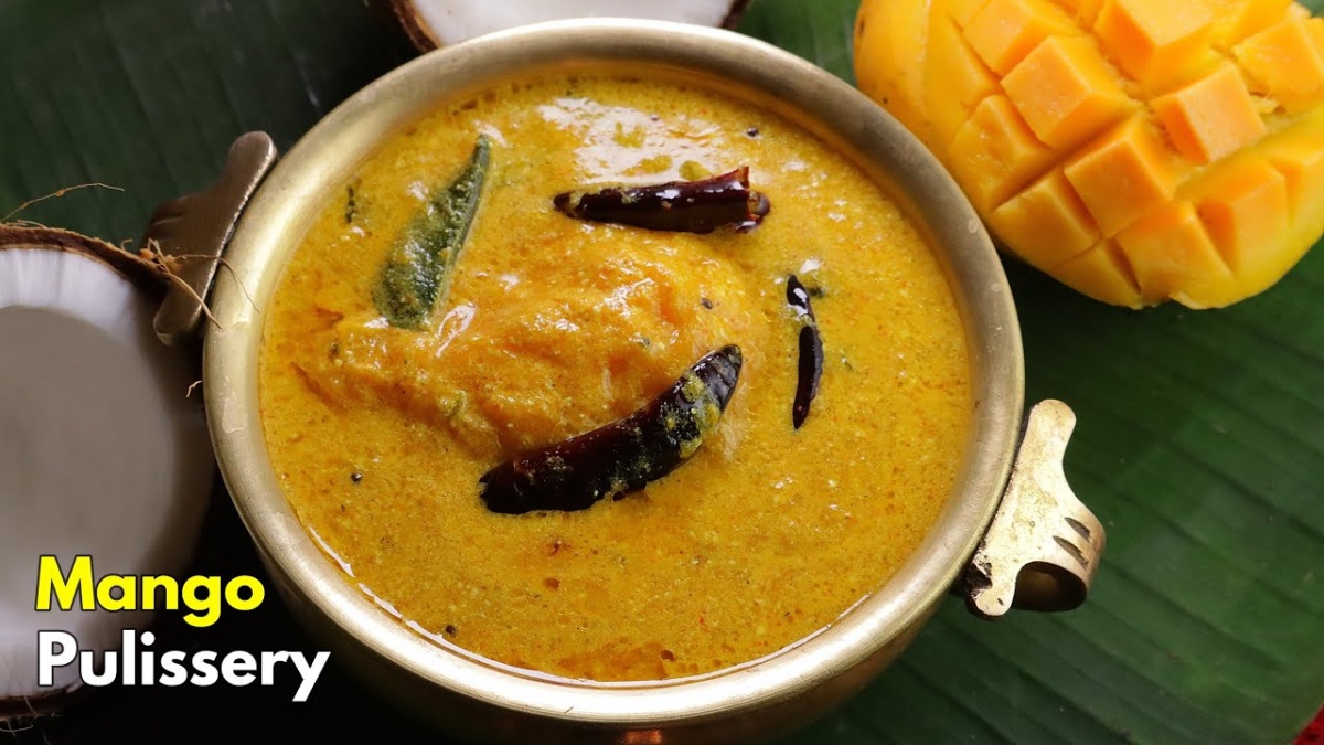 Mango Kadhli | Mambazha Pulisserry Recipe | Mambalam Pulisseri | Mango ...