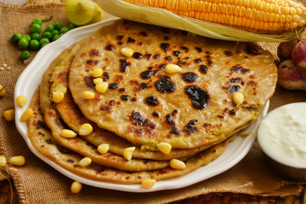 Sweet corn Parotta | Stuffed Paratha | How to make Soft layered Parota ...