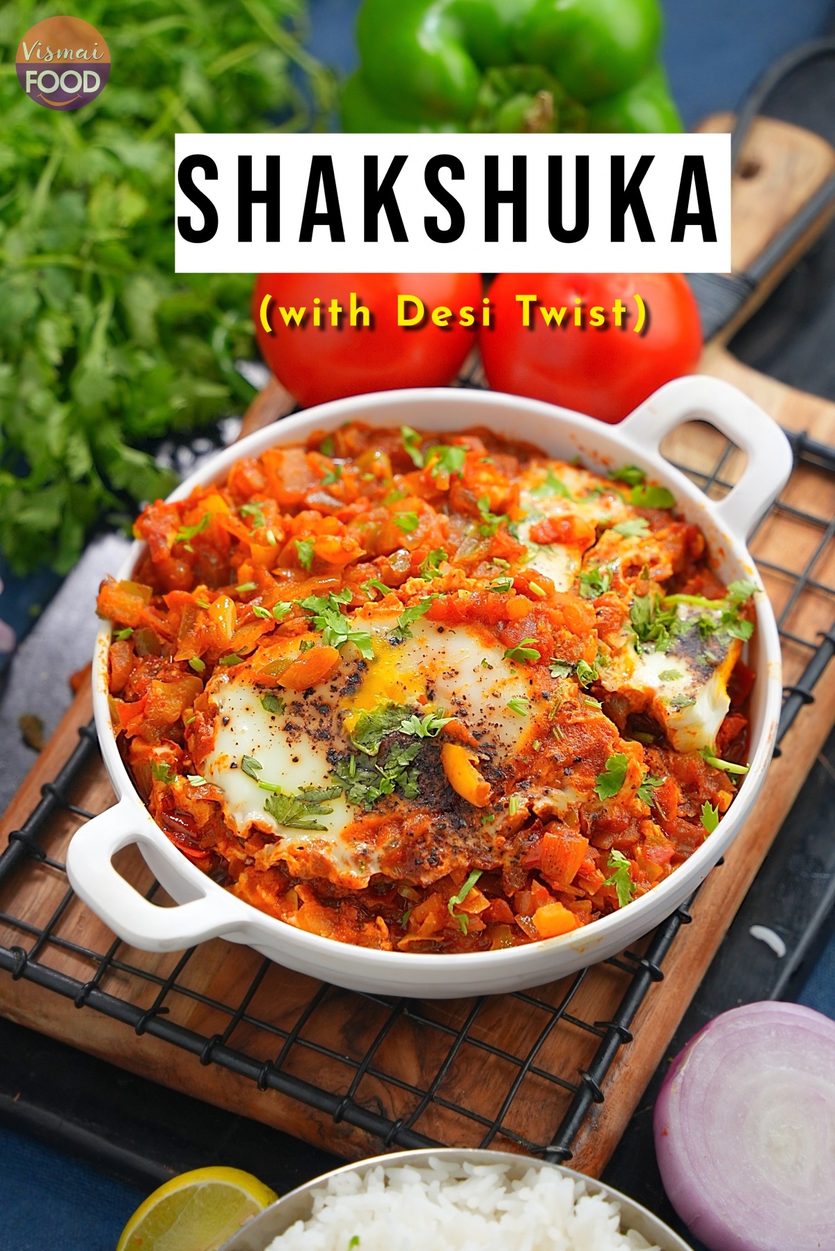 A Spicy Indian Shakshuka Recipe | Shakshuka Recipe | Vismai Food